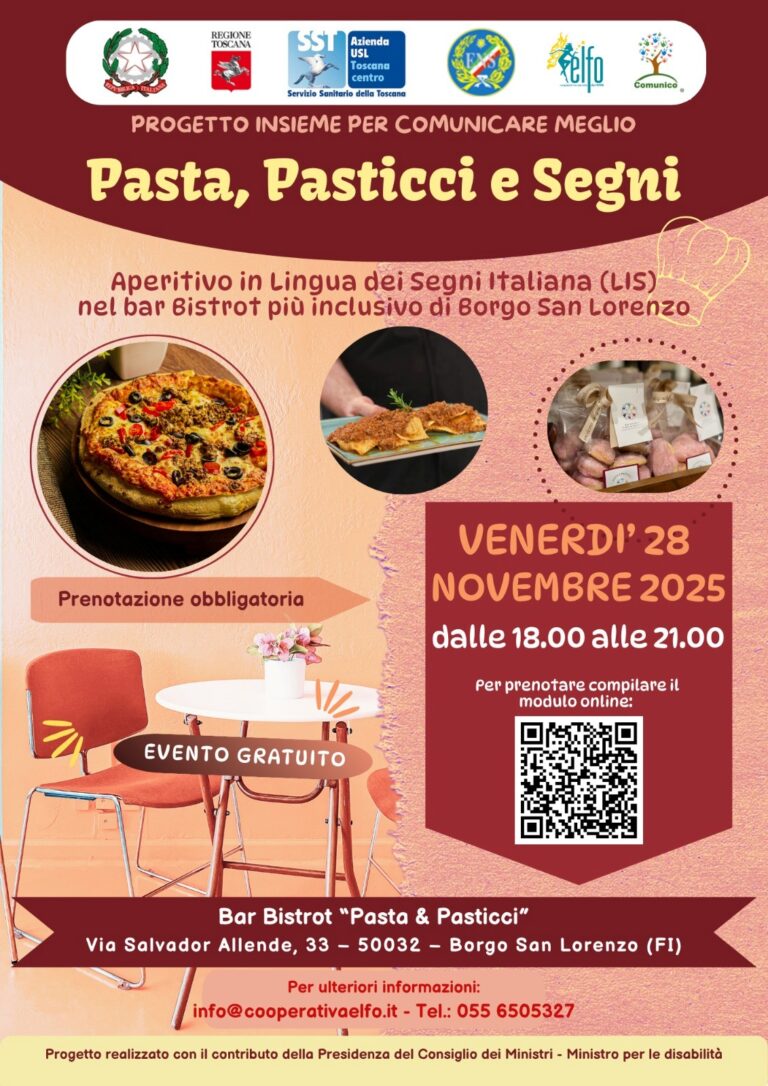 Pasta, Pasticci e Segni @ Borgo San Lorenzo - Cooperativa Elfo